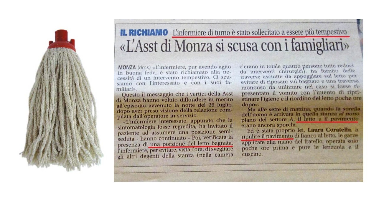 Monza, infermiere alla gogna: non ha pulito il vomito - Nurse Times